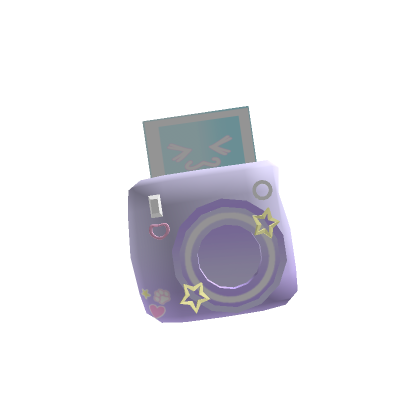 Purple Kawaii Polaroid Instant Camera | Roblox Item - Rolimon's