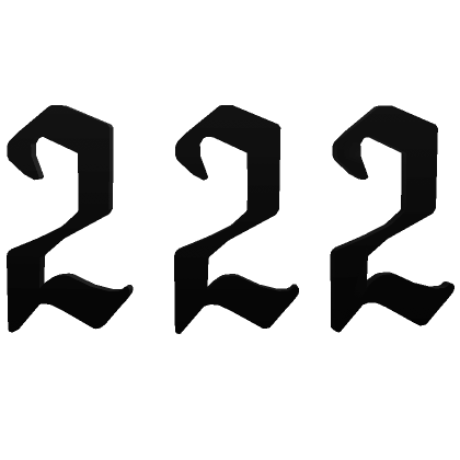 ANGEL SIGN NUMBER FACE TATTOO - 222 | Roblox Item - Rolimon's