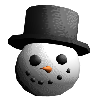 Retro Dithered Snowman Head | Roblox Item - Rolimon's