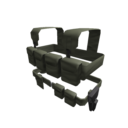 Tactical military belt with chest rig | Roblox Item - Rolimon's