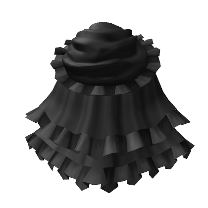 Rococo Back Bustle Black | Roblox Item - Rolimon's