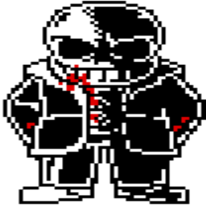Undertale Wonderful Idea Sans (with ´´blood´´)
