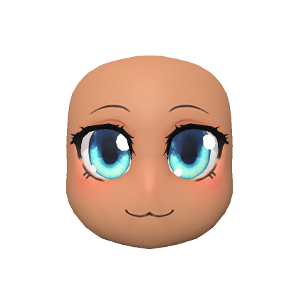 Neko Anime Head (Blue Eyes & Tan Skin) | Roblox Item - Rolimon's