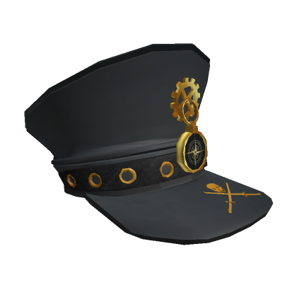 Black Steampunk Captain Hat | Roblox Item - Rolimon's