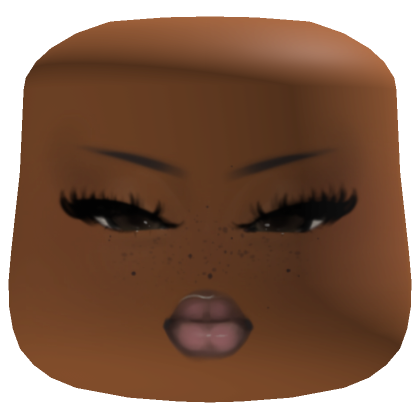 Maquillage de poupée de vison Cheeks Head Brown Skin Tone - Roblox