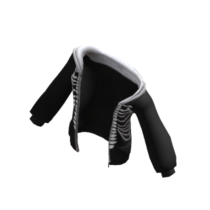 black skeleton off the shoulder jacket | Roblox Item - Rolimon's