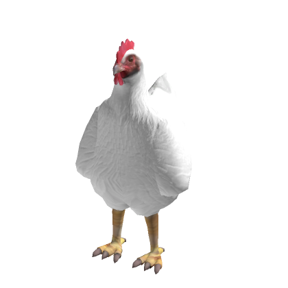 Disfraz de pollo realista blanco - Roblox