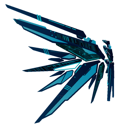 [1.0] Cyber Wings (Cyan) | Roblox Item - Rolimon's