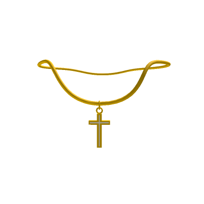 Golden Cross Necklace | Roblox Item - Rolimon's