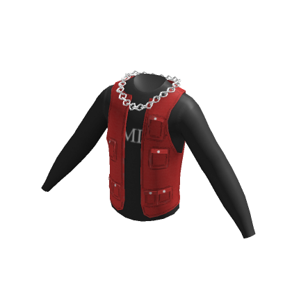 'AMIRI' Red Designer Vest | Roblox Item - Rolimon's