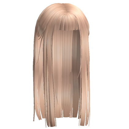 Pelo Largo Recto Rubio Hime con Bangs - Roblox