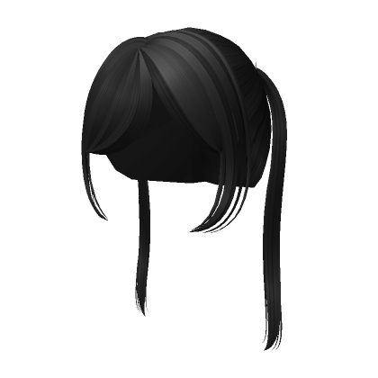 black pretty pigtails | Roblox Item - Rolimon's