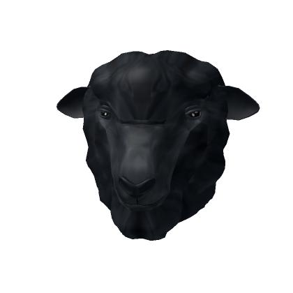 Black Sheep Full Head Animal | Roblox Item - Rolimon's