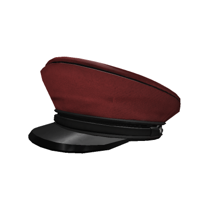 Red Robloxian Peaked Military Cap | Roblox Item - Rolimon's