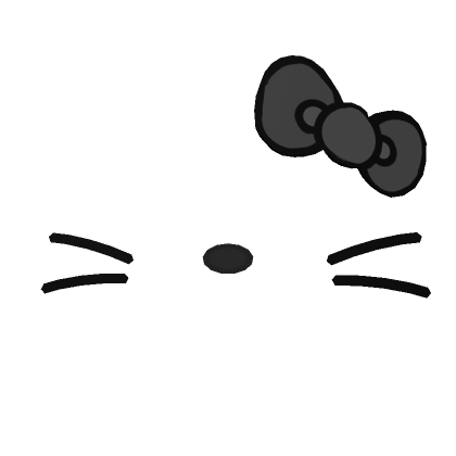 black cat filter with bow | Roblox Item - Rolimon's
