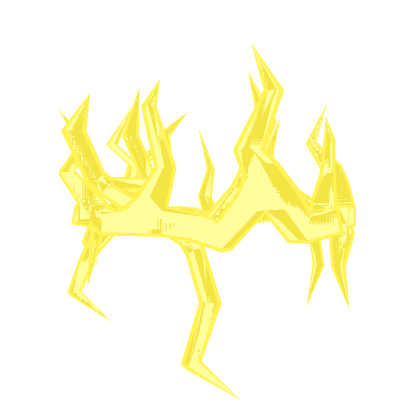 Lightning Sparkles Crown - Yellow | Roblox Item - Rolimon's