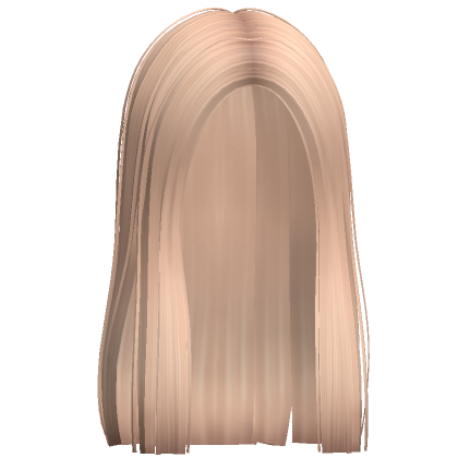 Cabello recto mediano de la parte media (rubio) - Roblox