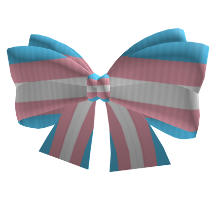 Pride Hair Bow - Trans | Roblox Item - Rolimon's