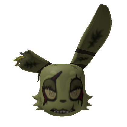 Spring-locked Zombie Rabbit Head | Roblox Item - Rolimon's