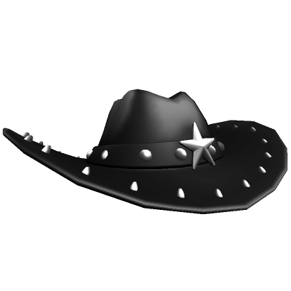 Black Star Studded Cowboy Hat | Roblox Item - Rolimon's