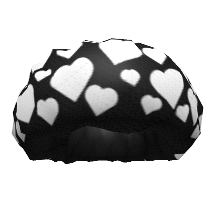 black & white heart headband | Roblox Item - Rolimon's