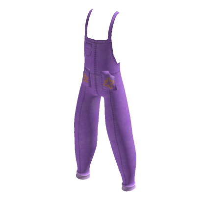 Purple Floral Denim Overalls | Roblox Item - Rolimon's