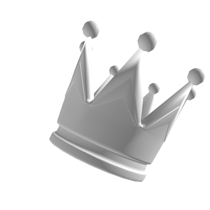 Floating Tilted Crown ( White ) | Roblox Item - Rolimon's