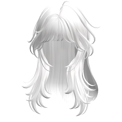 Cabello en capas w / Bangs(Blanco) - Roblox