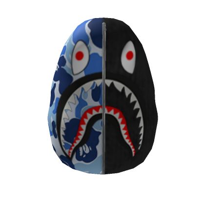 Half Camo Blue Bape Hood Zip Up | Roblox Item - Rolimon's