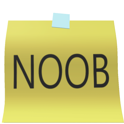 Noob Note (Face) | Roblox Item - Rolimon's