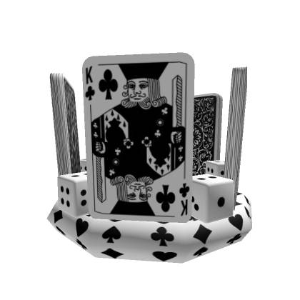 Black and white cards and dice crown | Roblox Item - Rolimon's