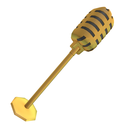 Gold Vintage Microphone | Roblox Item - Rolimon's