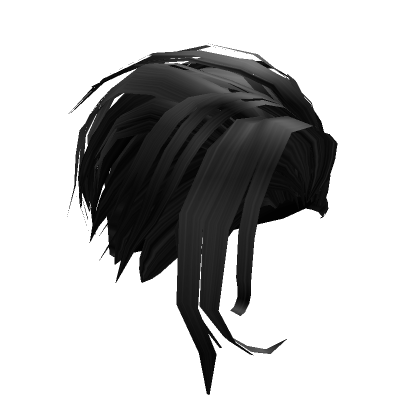 Slicked Back Hair with Strands (Black) | Roblox Item - Rolimon's