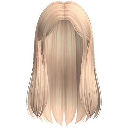 Soft Long Straight Hime Hair (Blonde) | Roblox Item - Rolimon's