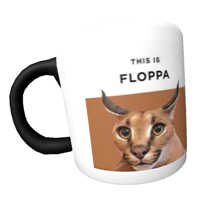 This is Floppa - Coffee Cup | Roblox Item - Rolimon's