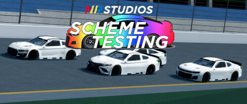 NR - Pruebas del Esquema NASCAR de Studios - Roblox