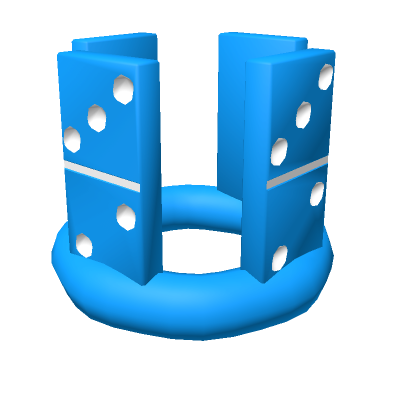 [⌛] Limited Light Blue Domino Crown | Roblox Item - Rolimon's