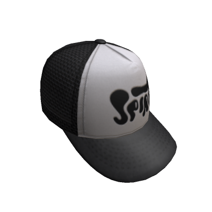 BACKWARDS SPIRIT TRUCKER CAP -- BLACK / WHITE | Roblox Item - Rolimon's