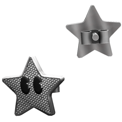 Rockstar Y2K Star Studs Earrings | Roblox Item - Rolimon's