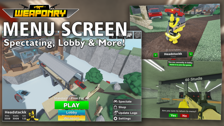 [MENU] Weaponry [BETA] | Roblox Game - Rolimon's