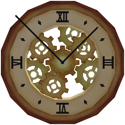 Larger Ticking Clock Aura of Time [Back] | Roblox Item - Rolimon's