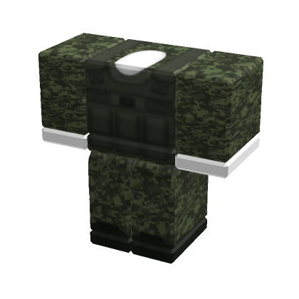 (Tiny) Blocky Avatar - Green Soldier | Roblox Item - Rolimon's