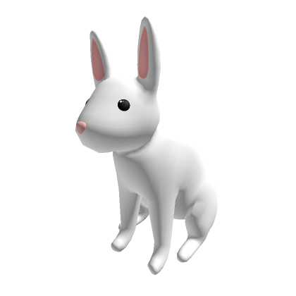 White Bunny Rabbit Shoulder Pet | Roblox Item - Rolimon's