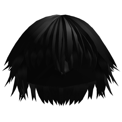 Black Messy Emo Hair | Roblox Item - Rolimon's