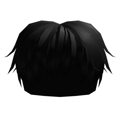 Messy Overgrown Hair (Black) | Roblox Item - Rolimon's