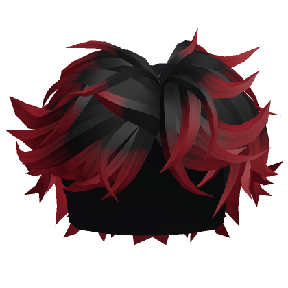 Grunge Boy Hair in Black to Red | Roblox Item - Rolimon's