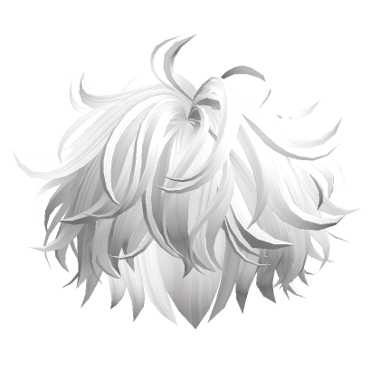 Rambut Anak Laki-laki Fluffy Kosong Putih - Roblox