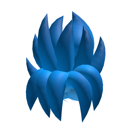 spiky blue messy boy anime hair (version 3) | Roblox Item - Rolimon's