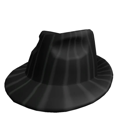 Black Pinstripe Fedora | Roblox Item - Rolimon's