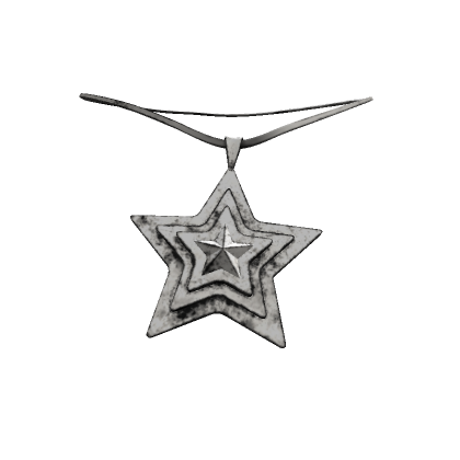 Collier étoile Y2K en argent [3.0] - Roblox